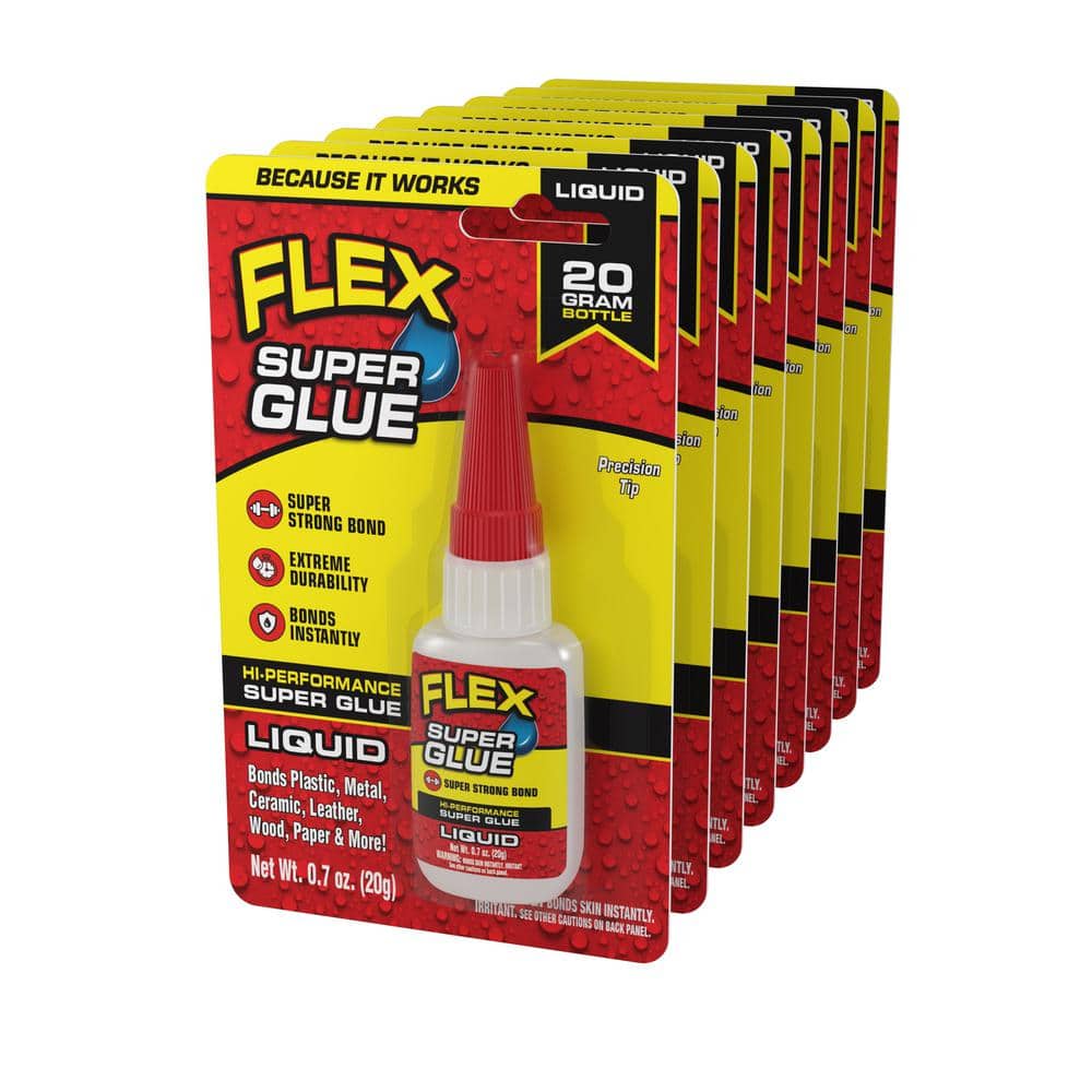 Flex Super Glue Liquid Bottle 20g (8-pack) - Walmart.com