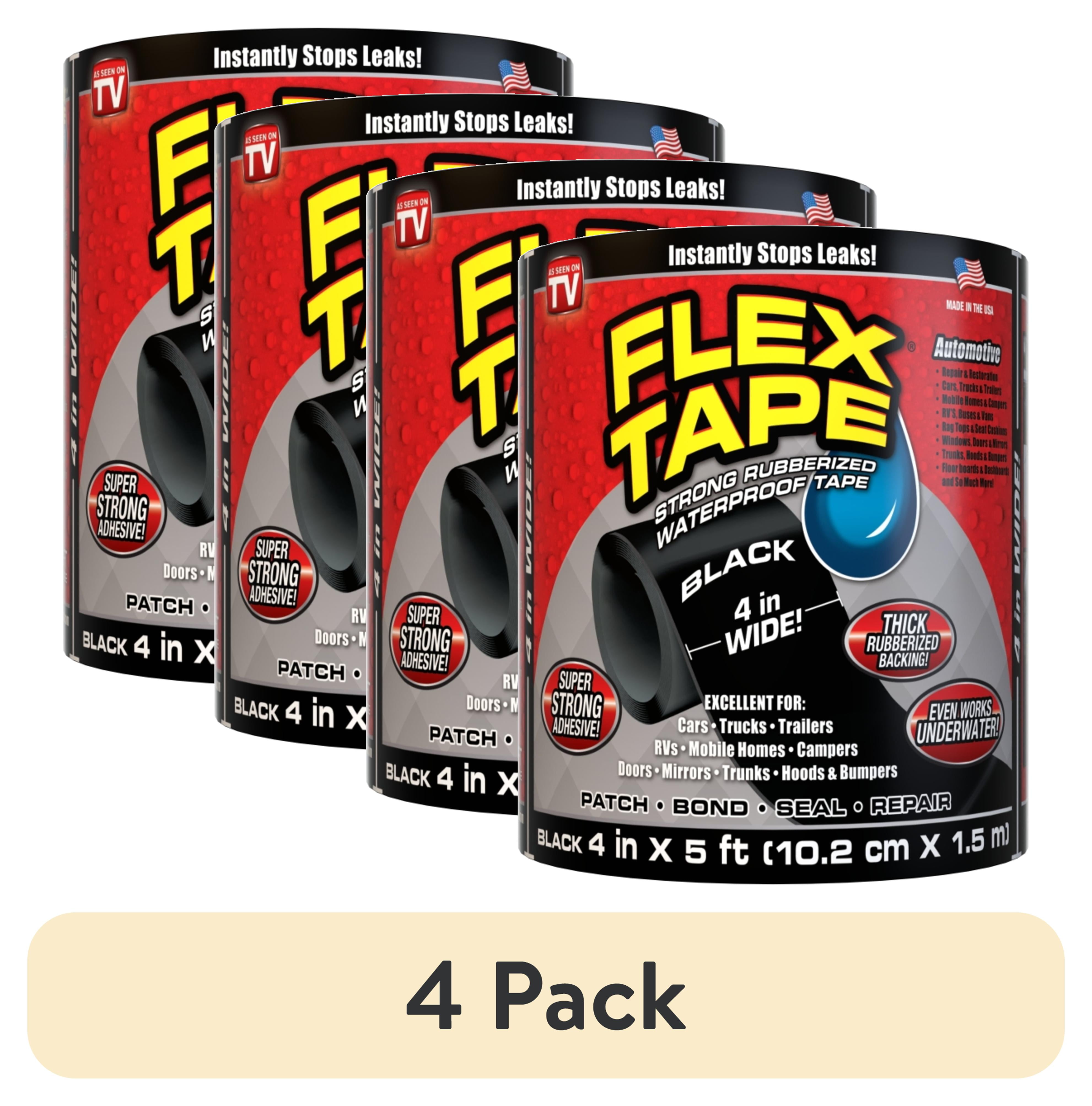 (4 pack) Flex Tape Automotive Strong Rubberized Waterproof Tape, 4 ...