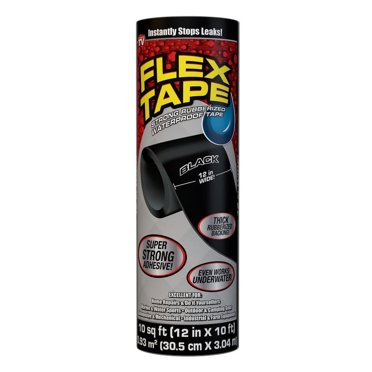 Flex Tape Strong Rubberized Waterproof Tape, 4 inches x 5 feet, Clear ...