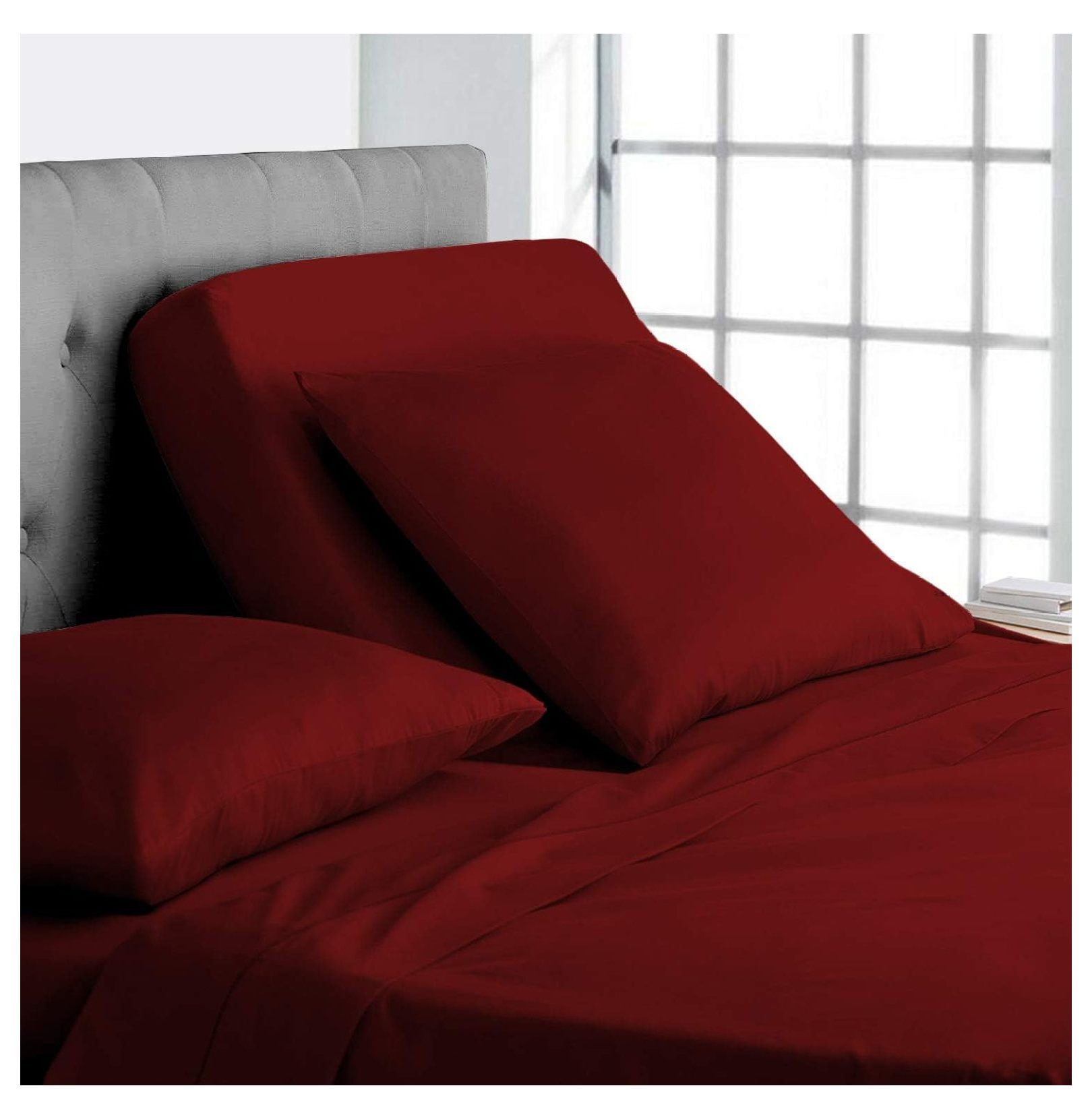 Flex Top King Size Bed, 800TC Egyptian Cotton 18" Deep Pocket Split Sheets for Sleep Number Bed ...