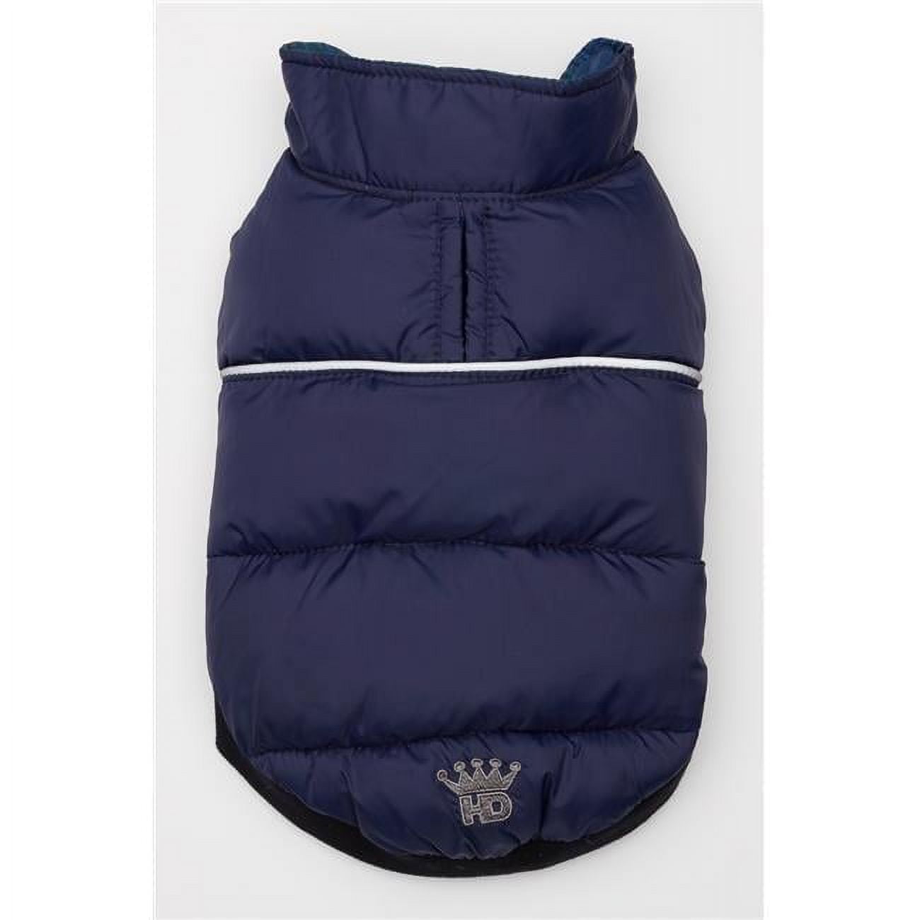 Flex fit Reversible Puffer Dog Vest, Navy & Plaid - Extra Large ...