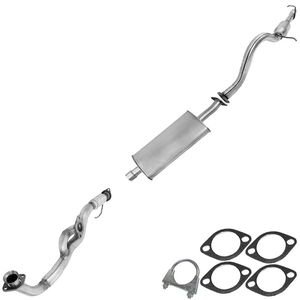 Flex y-pipe, muffler, resonator tail pipe exhaust system compatible for ...