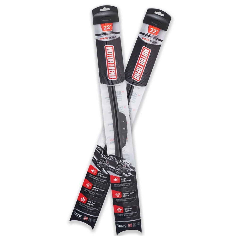 Motor Trend FlexBlade Premium Wiper Blade – 2 Pack Front Windshield ...
