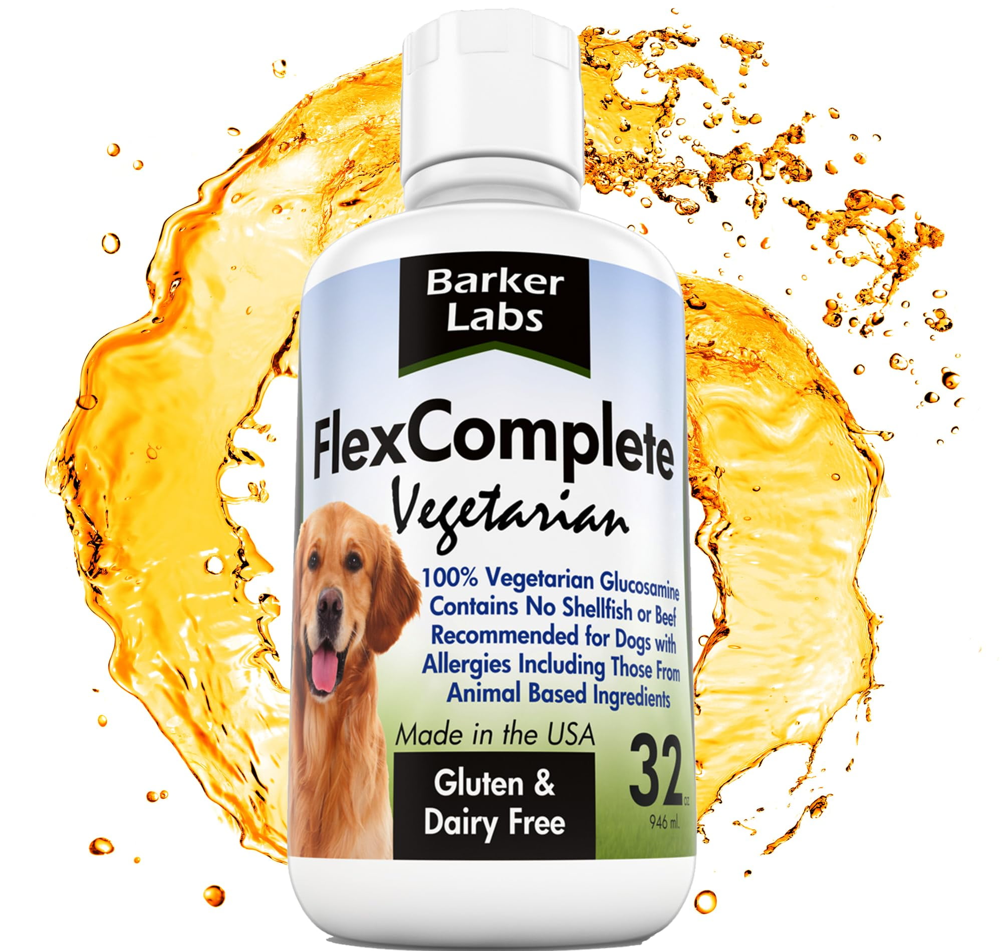 FlexComplete Liquid Vegetarian Glucosamine SBF3 for Dogs - Joint Health ...
