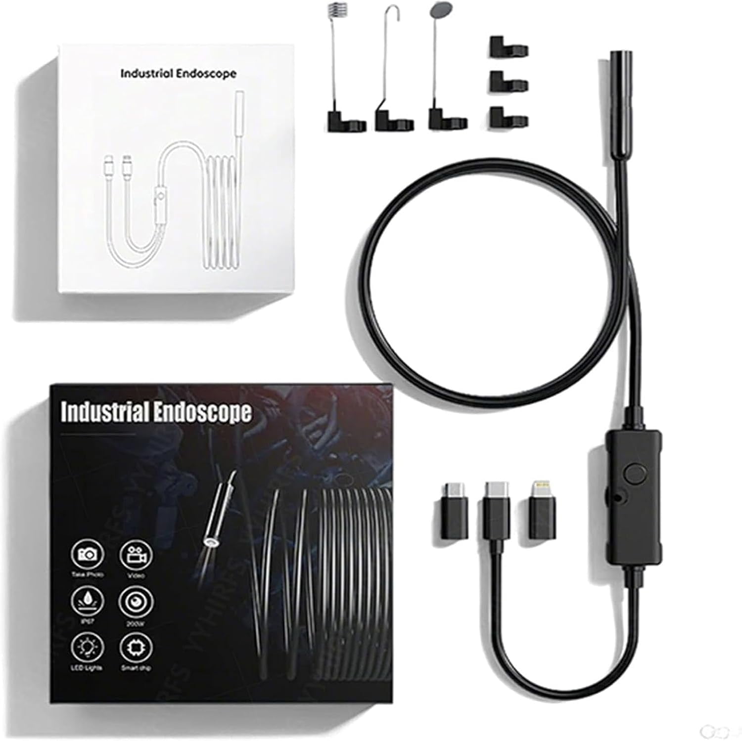 FlexScope Pro, Plug View Inspection Cam with 5M Bendable Cable and ...