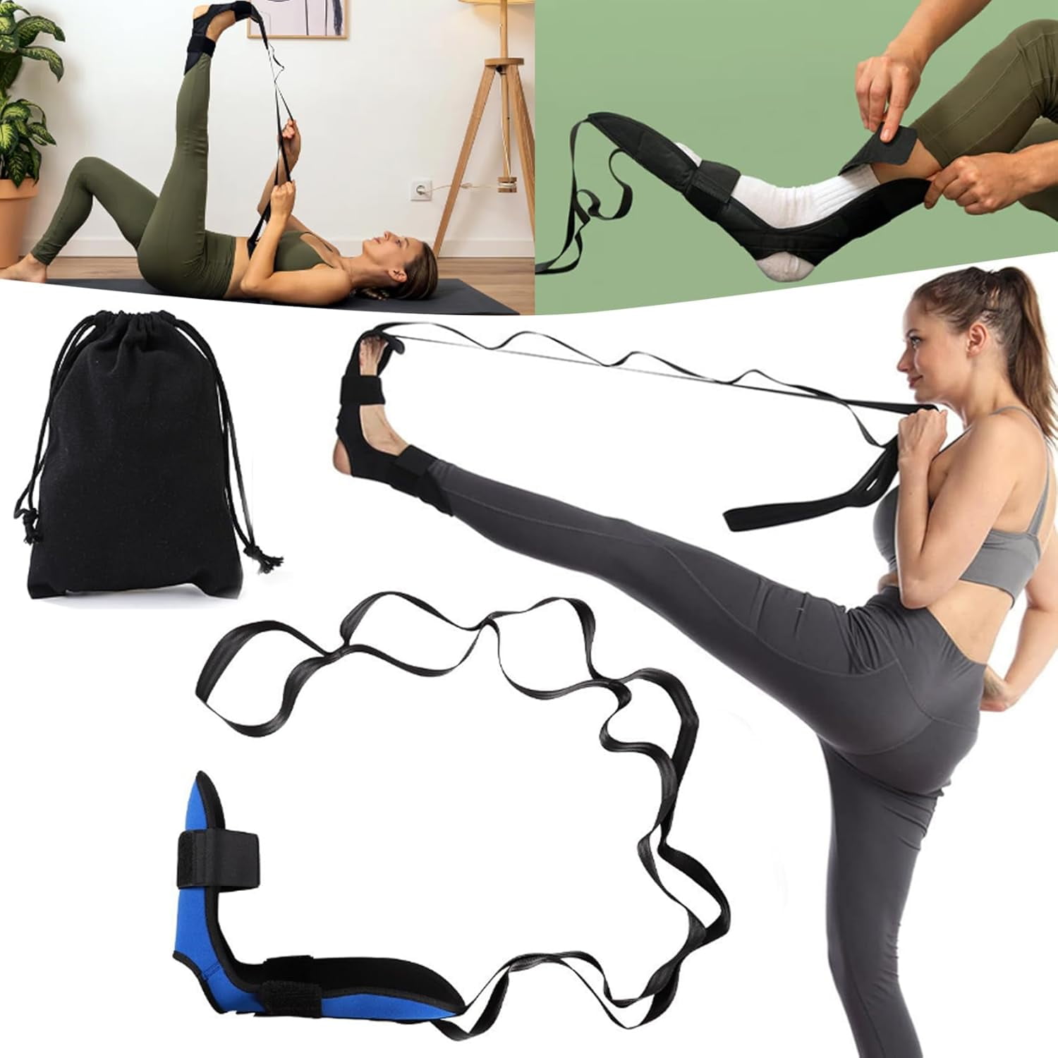 FlexStrap - Stretching Strap, Out Best VivoFlex Strap, Flex Strap Stretching Strap for Lower ...