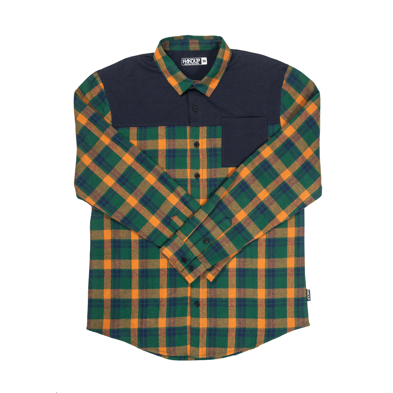 FlexTop Flannel - Forest Green/Golden Mustard - Walmart.com