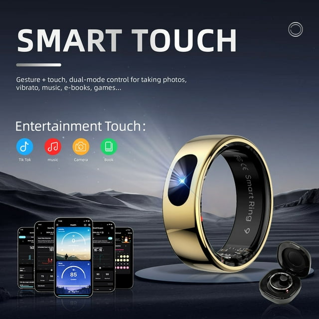 FlexTouch Smart Ring Health Tracker With Touchpad, Anilo inteligente ...