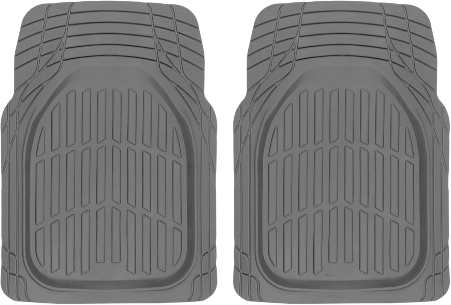 FlexTough Floor Mats for Cars, Black Deep Dish All-Weather Mats ...