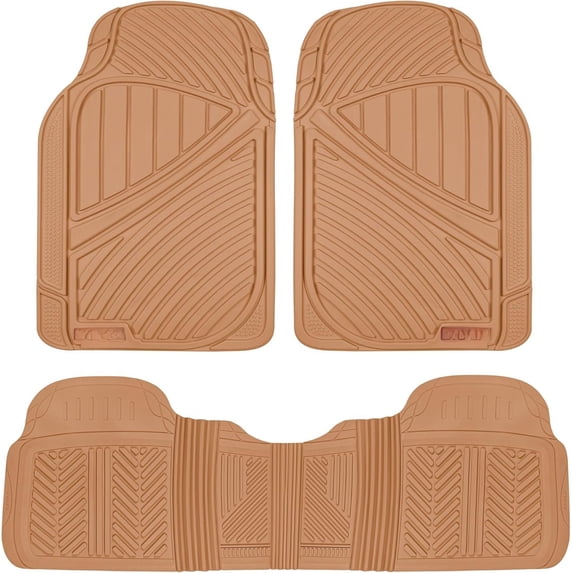 FlexTough Weather Rubber Floor Mats - 3 count Floor Mats Automotive ...