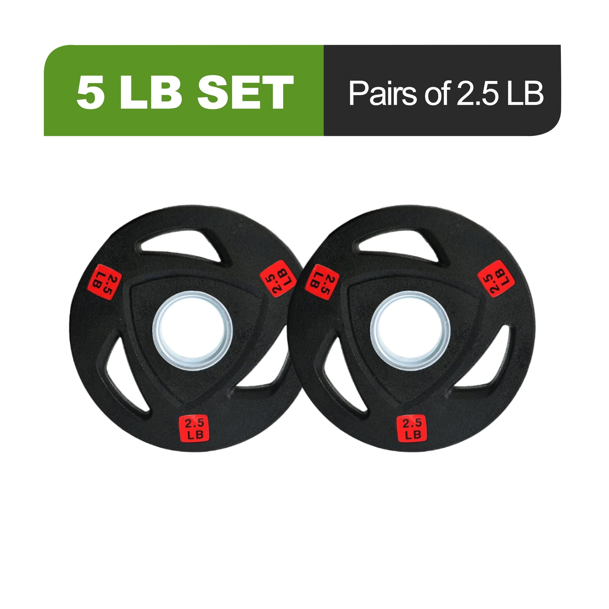 FlexWave 2-Inch Olympic Cast Iron Weight Plates Set, Multiple Sizes ...