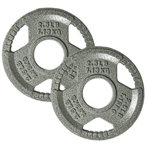BalanceFrom Cast Iron Olympic 2-Inch Plate Weight Plate, 245 lbs Set ...