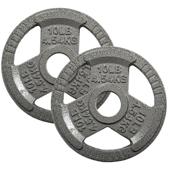 FlexWave 2" Olympic Cast Iron Weight Plates, 2.5-45 lb Set, Rust-Proof ...