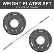 Free Shipping! Athletic Works 100LB Black Cast Iron Weight Plate Set ...