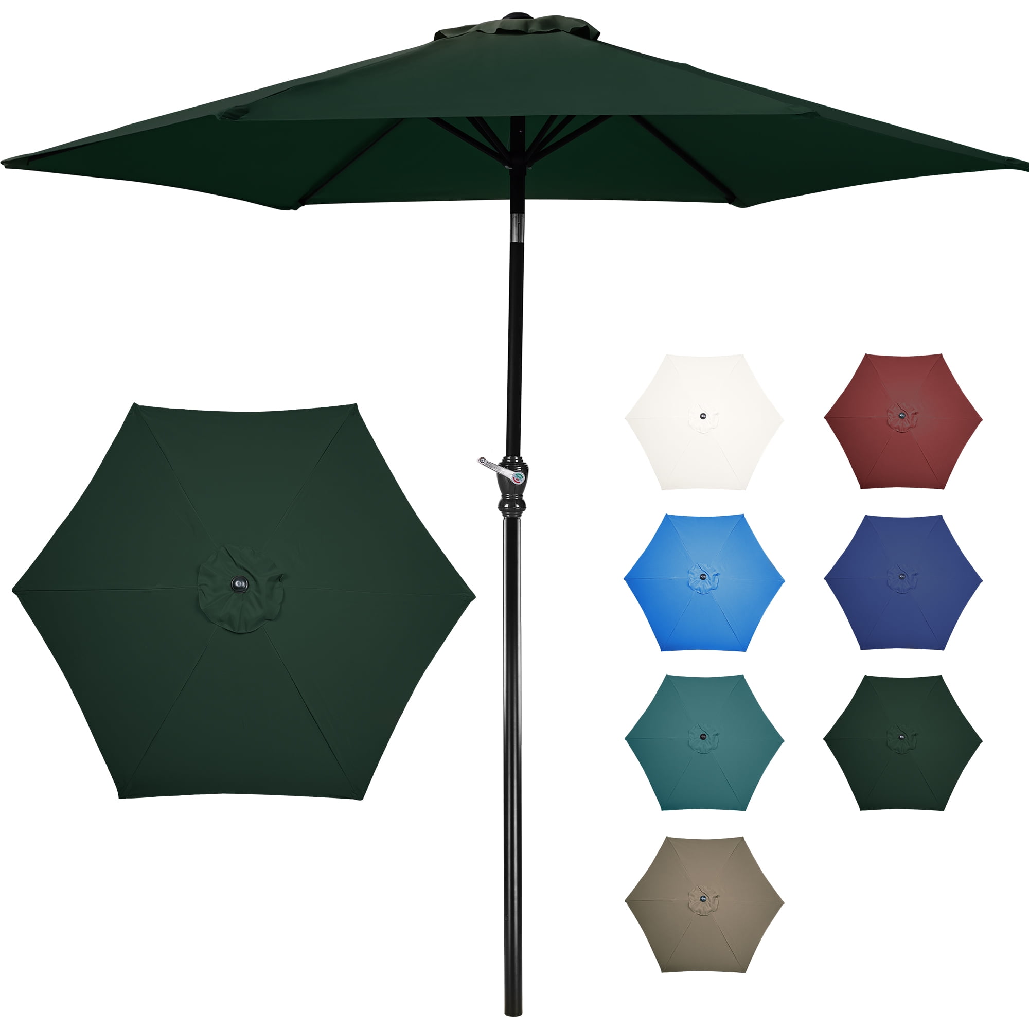 FlexWave 9FT Outdoor Market Patio Umbrella, UV-Resistant Sunshade，with ...