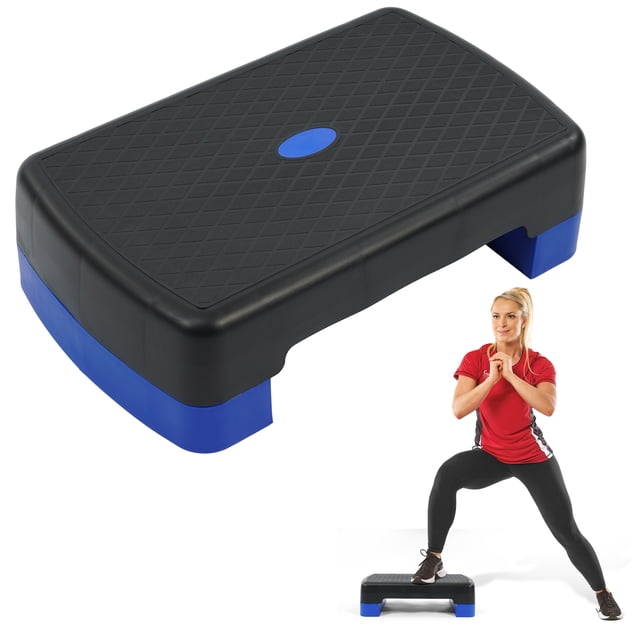 FlexWave Adjustable Workout Aerobic Stepper Step Platform Trainer, 18 ...