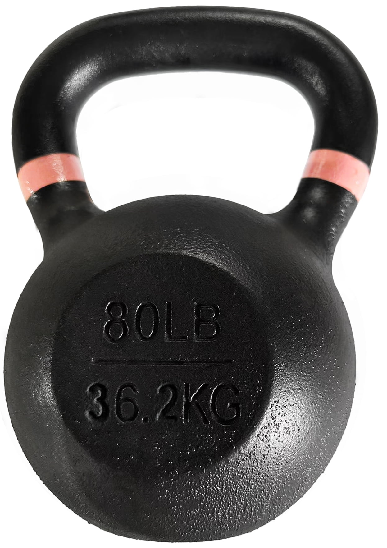 FlexWave Cast Iron Kettlebell，Single Powder-Coated，80LB，for Strength ...