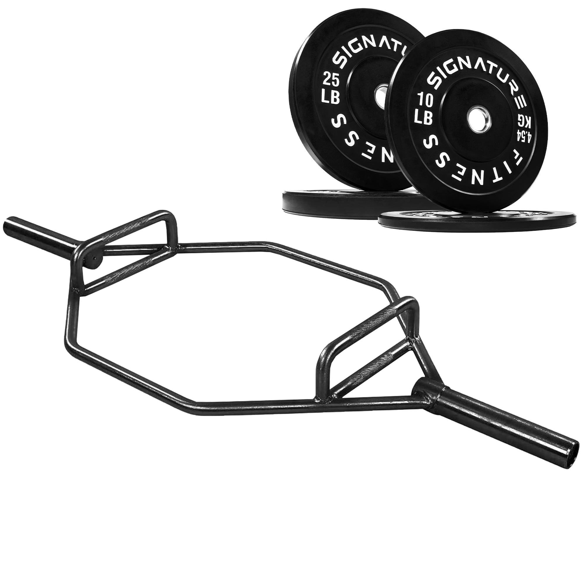 FlexWave Olympic 2-Inch Hex Trap Bar Set，with Rotating Sleeves, Closed ...