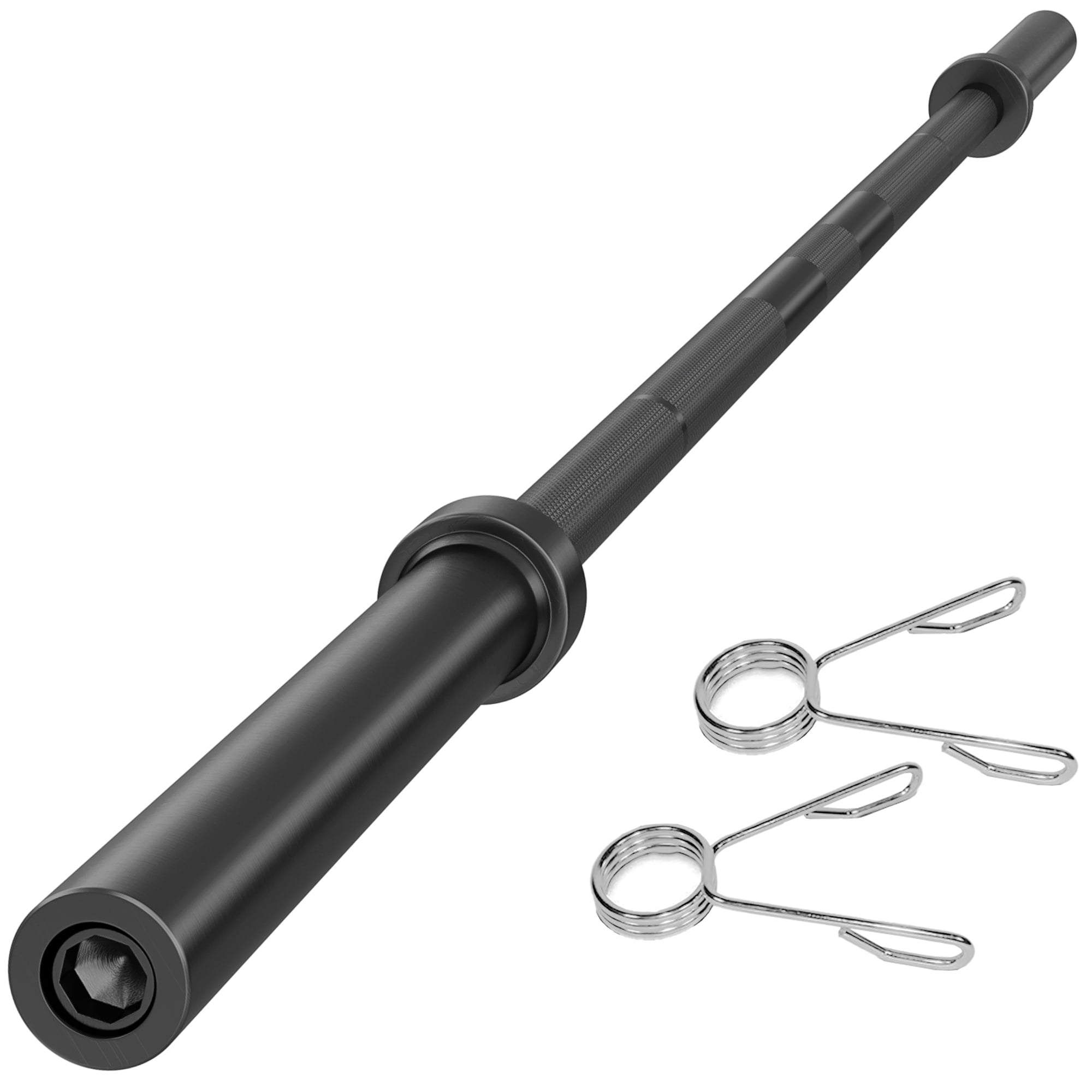 FlexWave Olympic Barbell，with Clips,6FT, 2-Inch Diameter, 700LB ...