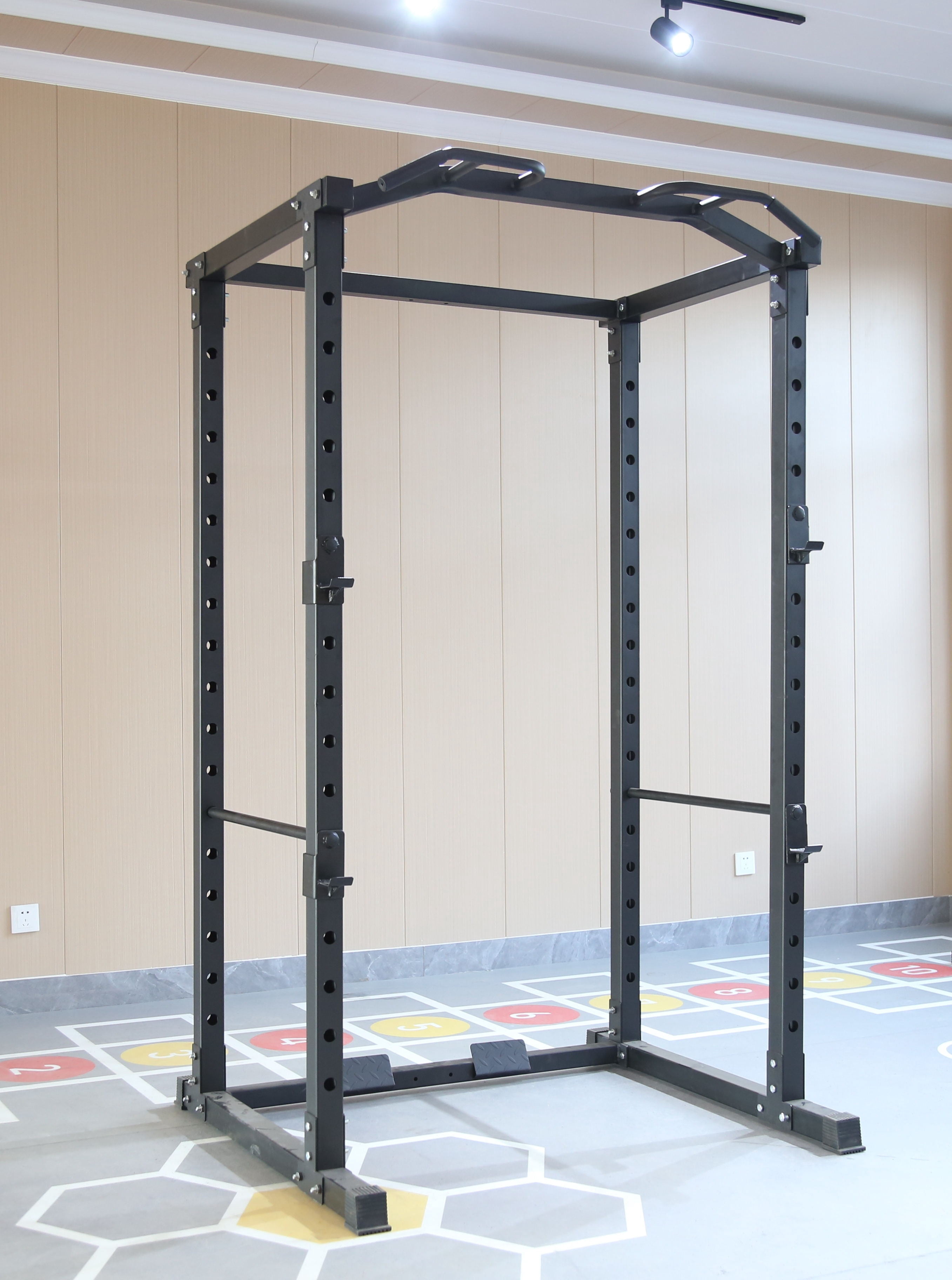 FlexWave PC Series Power Rack, All-Black, 2.5x2.5 Steel, Four-Post ...
