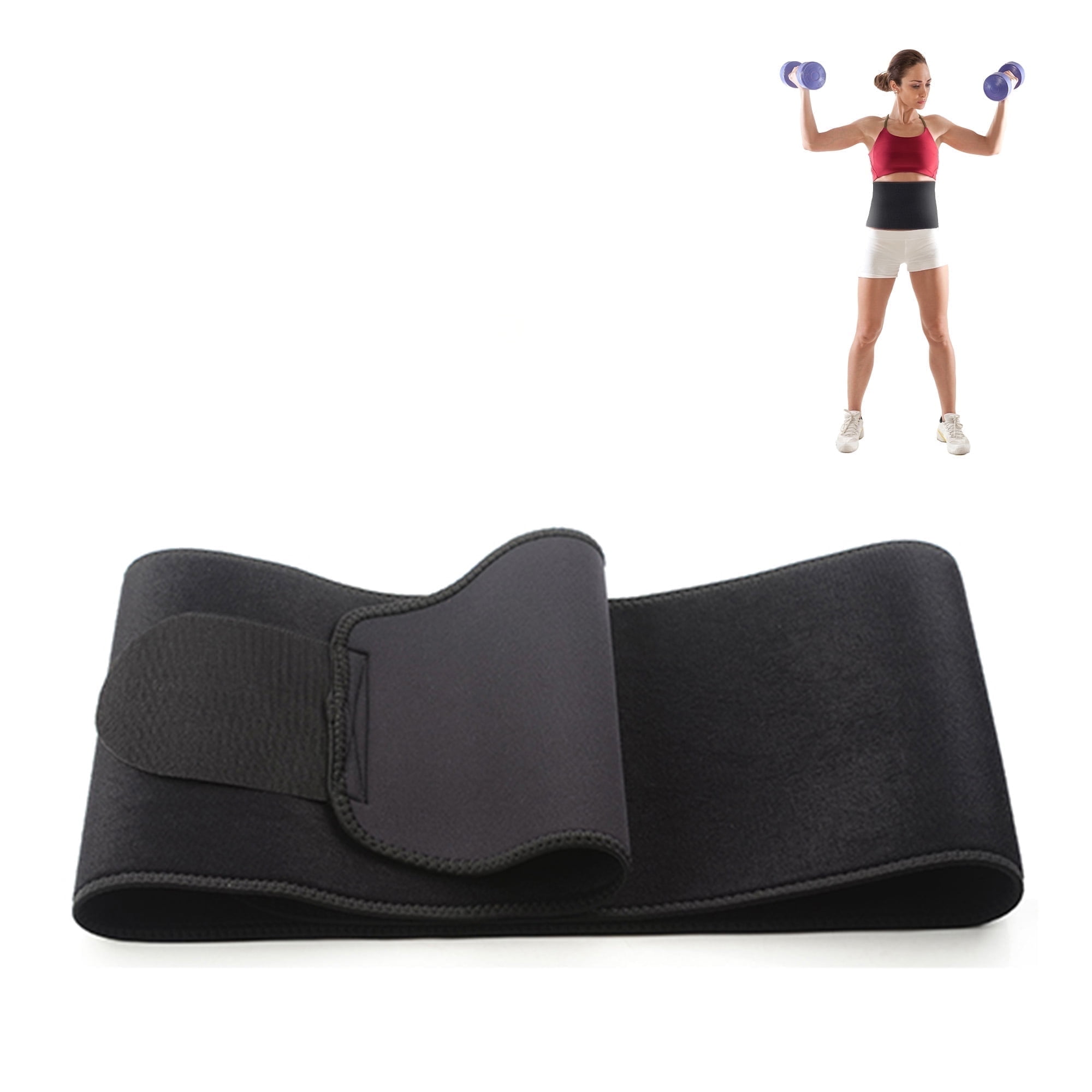 FlexWave Weight Lifting Belt with Padded Back Support, Adjustable Gym ...