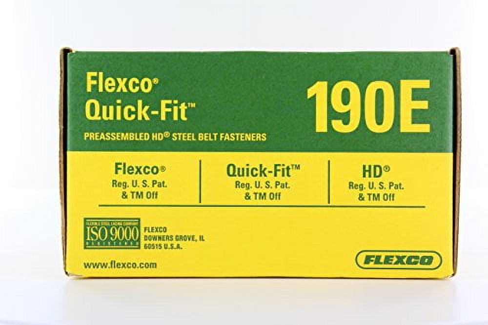 Flexco 190E Box Quick-Fit (tm) Bolt Solid Steel Plate Fastener #20001 ...