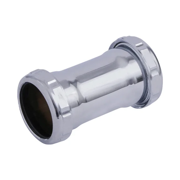 Flexcraft 11815 Slip Joint Coupling For Tubular Drain, Chrome Plated ...