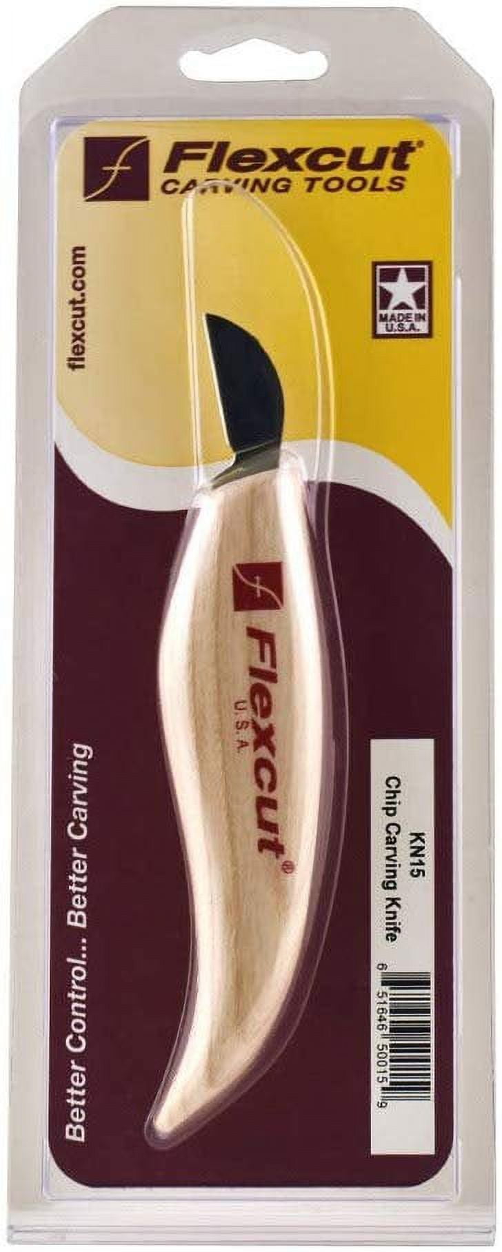 Flexcut Chip Carving Knife, High Carbon Steel Blade, Ergonomic Ash ...