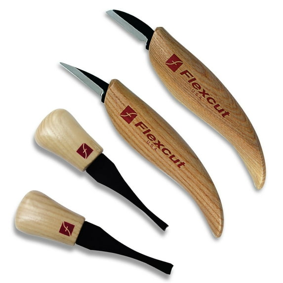 Flexcut Wood Carving Tools| Beginner Palm & Knife Set | 1095 High ...
