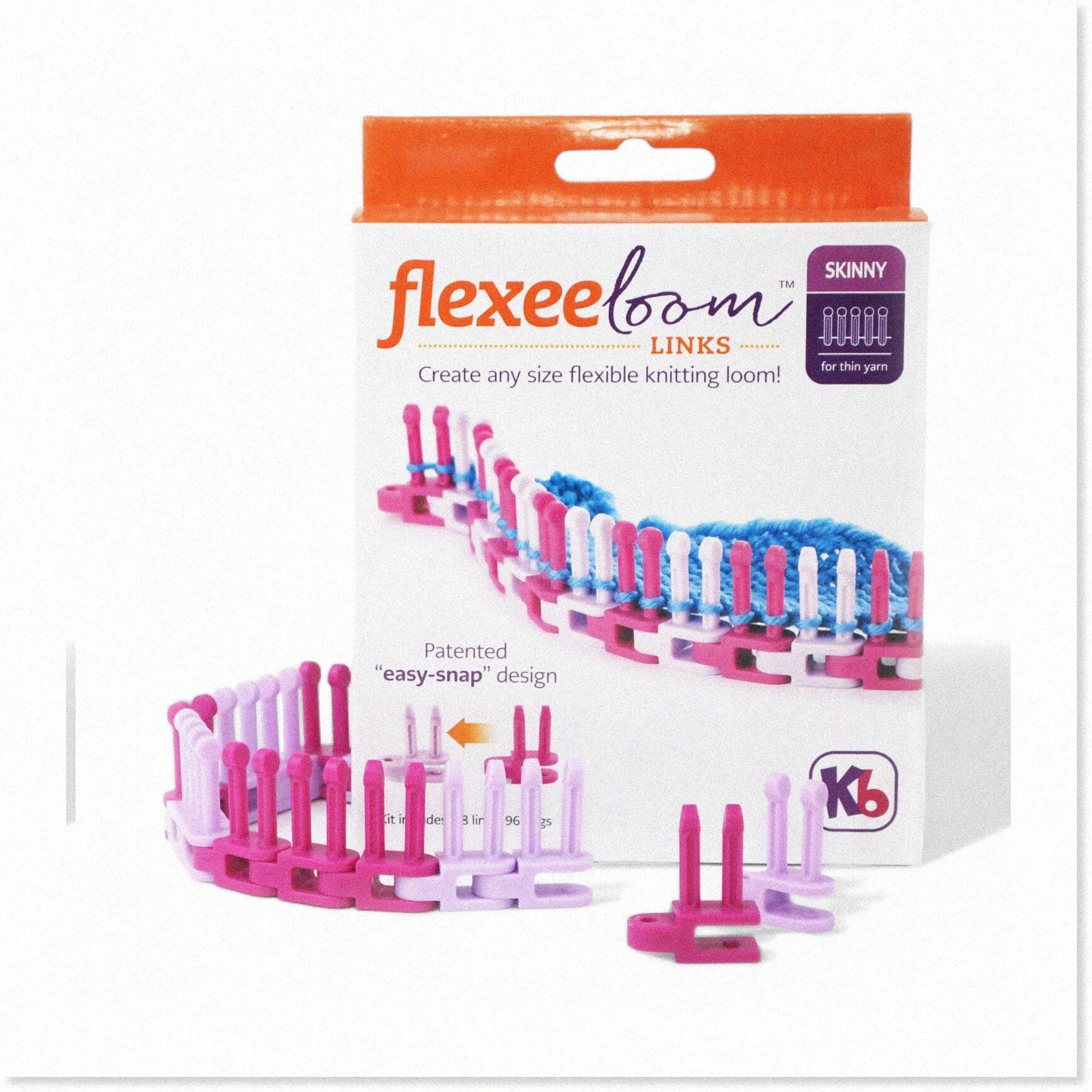 Flexee Loom Links - Petite Yarn Connectors: Delicate, Sleek, 48-Piece ...