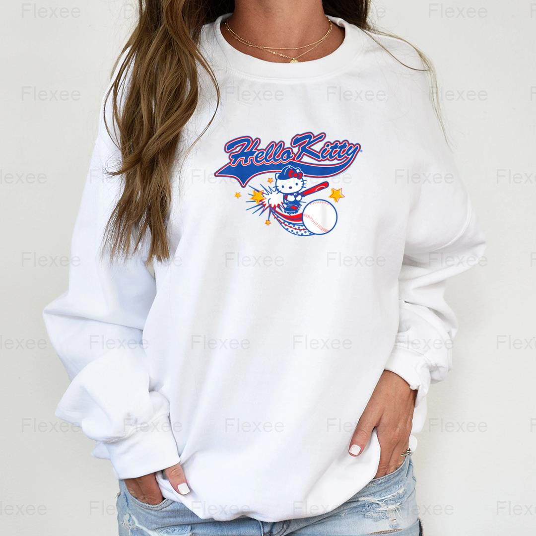 Flexee08 Hello Kitty Home Run Baseball Softball Tee Sanrio Character ...