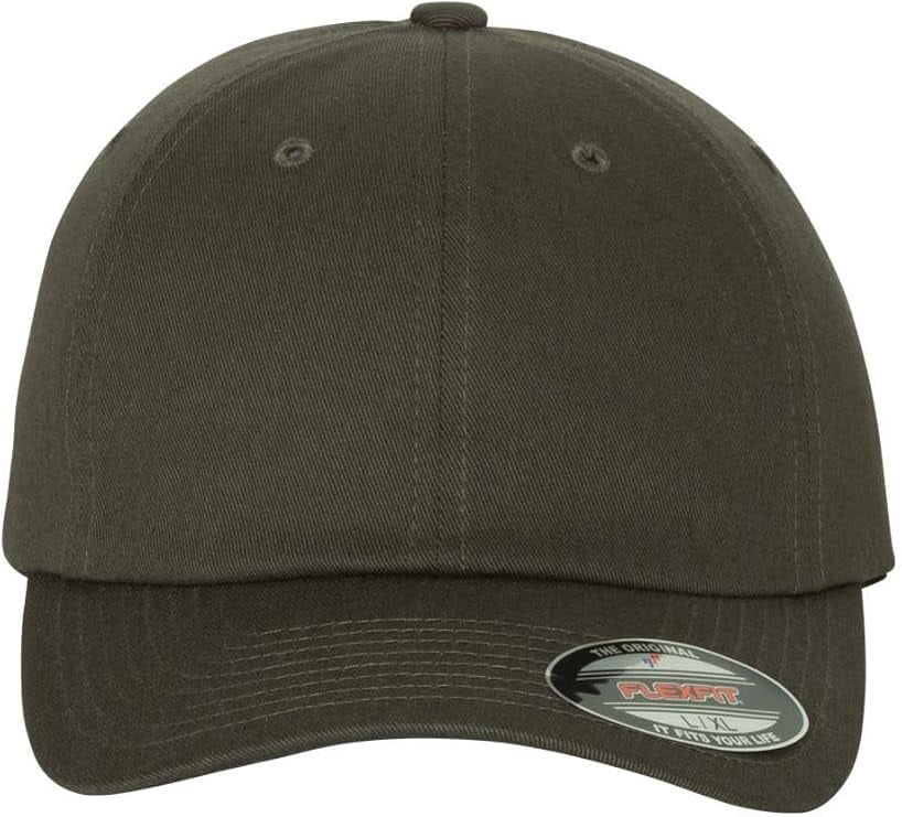 Flexfit 6745 Cotton Twill Dad Hat Technology (Small/Medium, Dark Grey ...