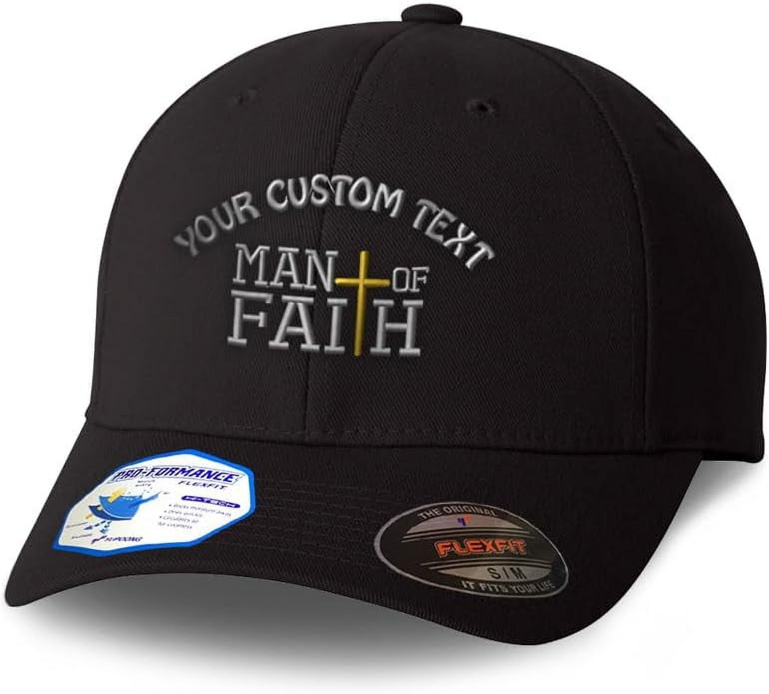 Flexfit Hats For Men & Women Man Of Faith Embroidery Dad Hat Baseball ...