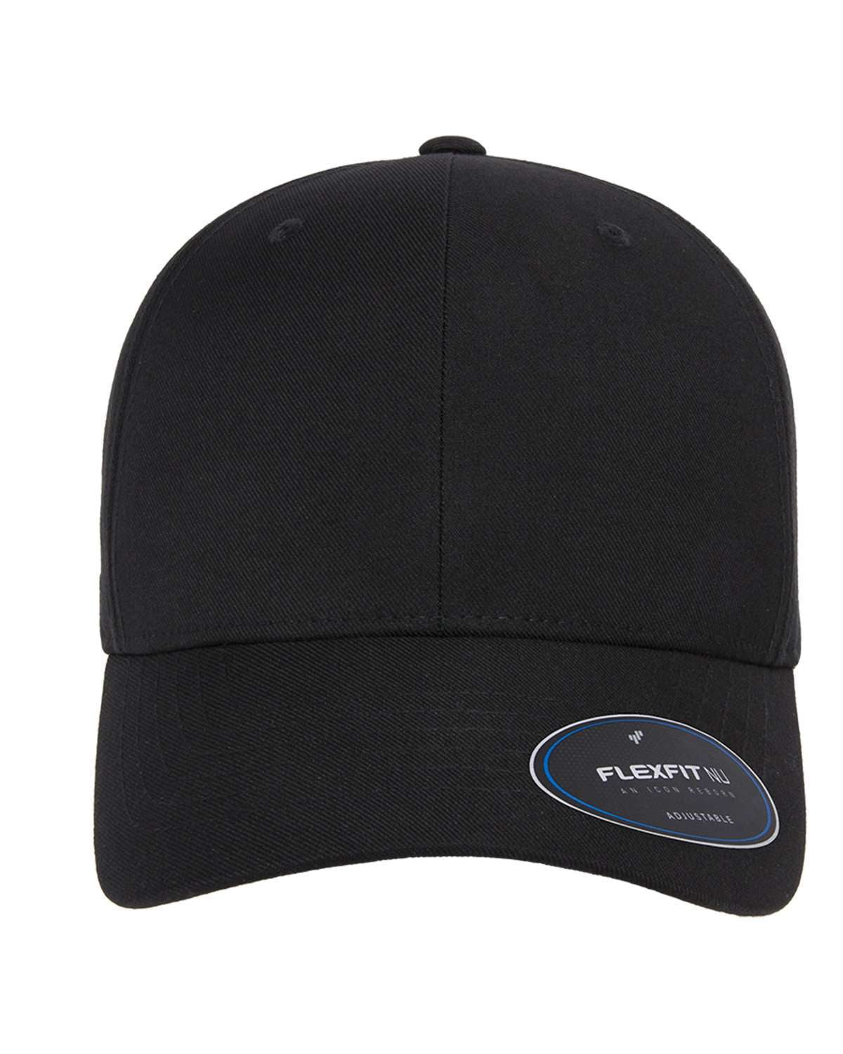 Flexfit Cap, NU Adjustable, Snapback Closure, Black, Structured, Mid ...