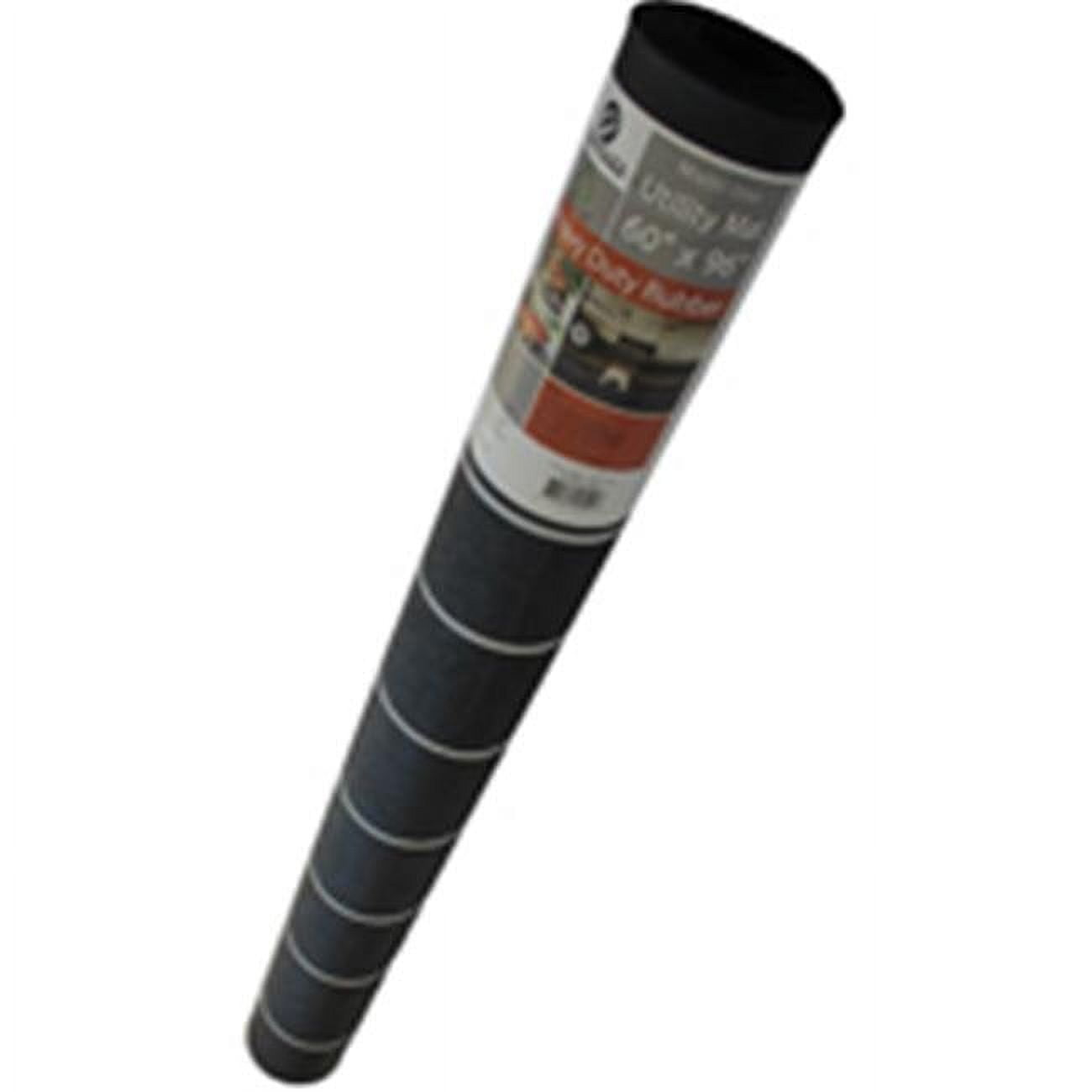 Flexgard 60 in. W X 96 in. L Black Smooth Top/Smooth Bottom Rubber Mat ...