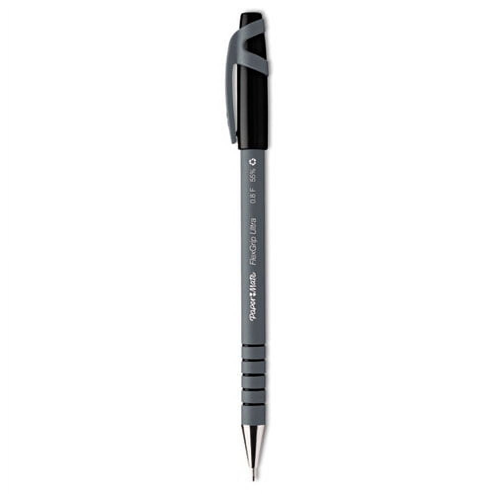 Flexgrip Ultra Ballpoint Pen, Stick, Fine 0.8 Mm, Black Ink, Gray ...