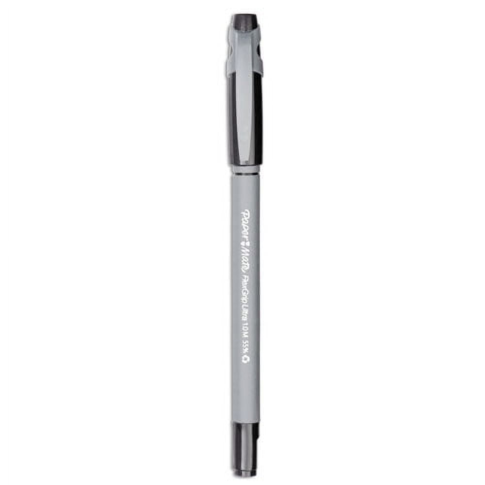 Flexgrip Ultra Ballpoint Pen, Stick, Medium 1 Mm, Black Ink, Gray ...