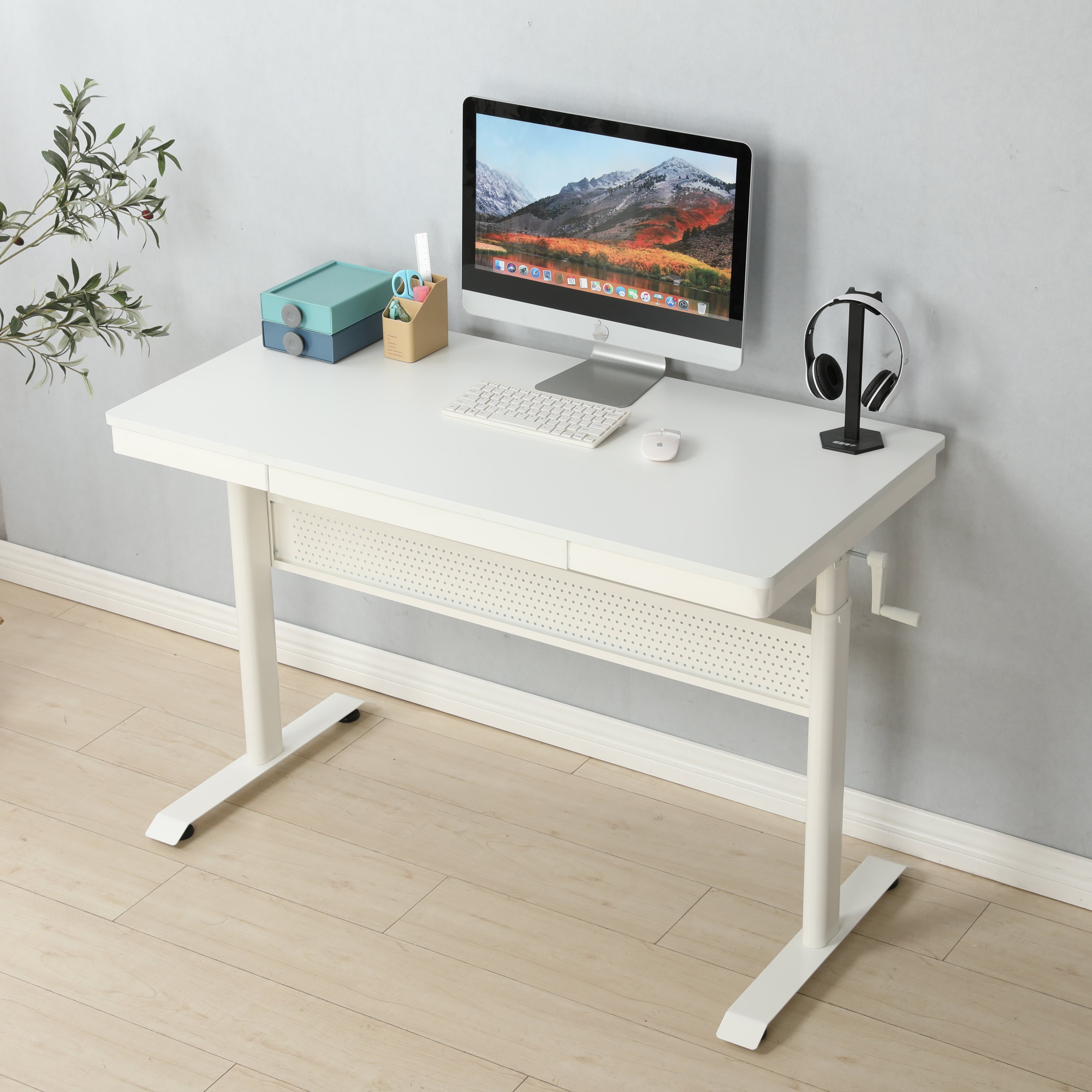 Flexi Desk - White - Walmart.com