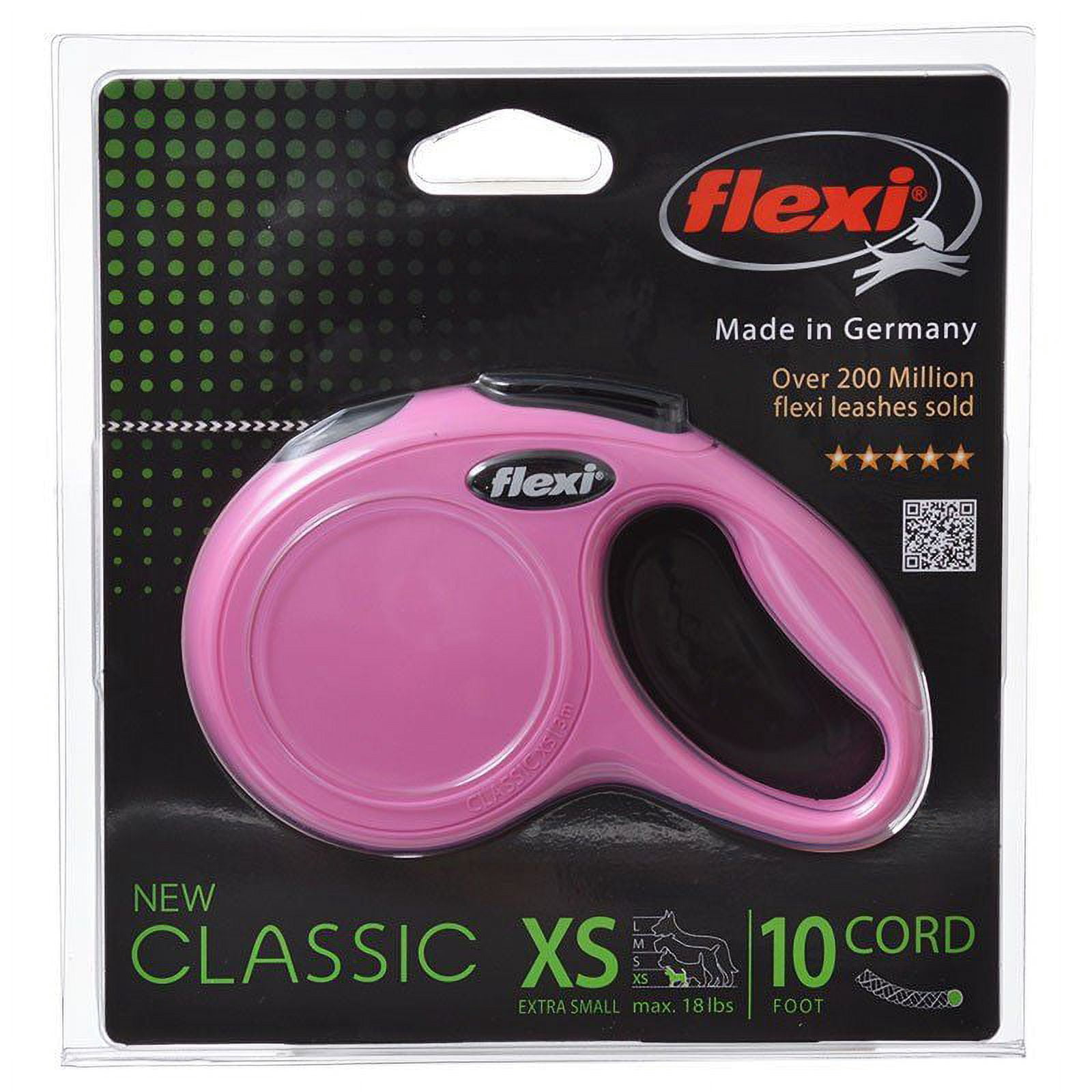 Flexi New Classic Retractable Cord Leash - Pink [Dog, Leads Retractable ...