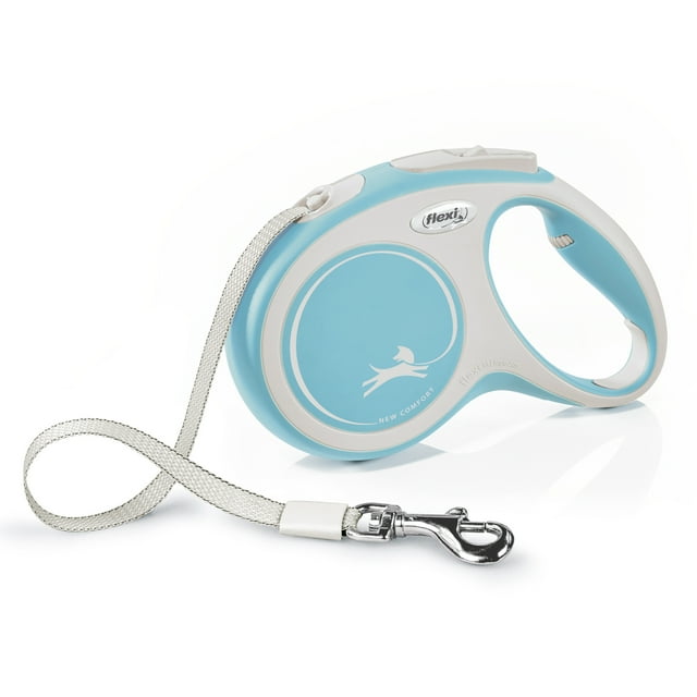 Flexi New Comfort Medium Tape Retractable Dog Leash, 16 ft, Blue (For ...
