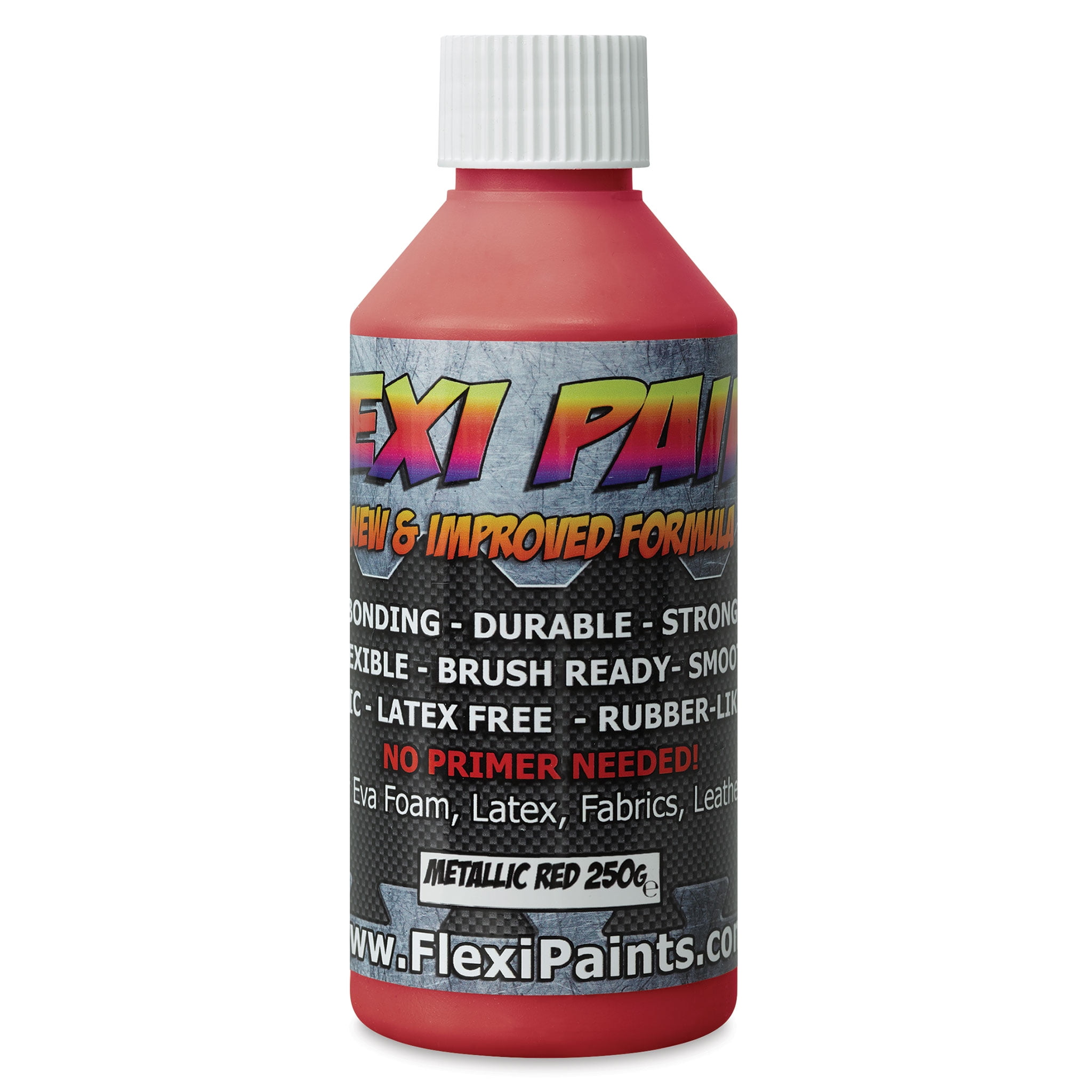 Flexi Paint Waterbased Flexible Cosplay Paint - Metallic Red, 250 g (0. ...