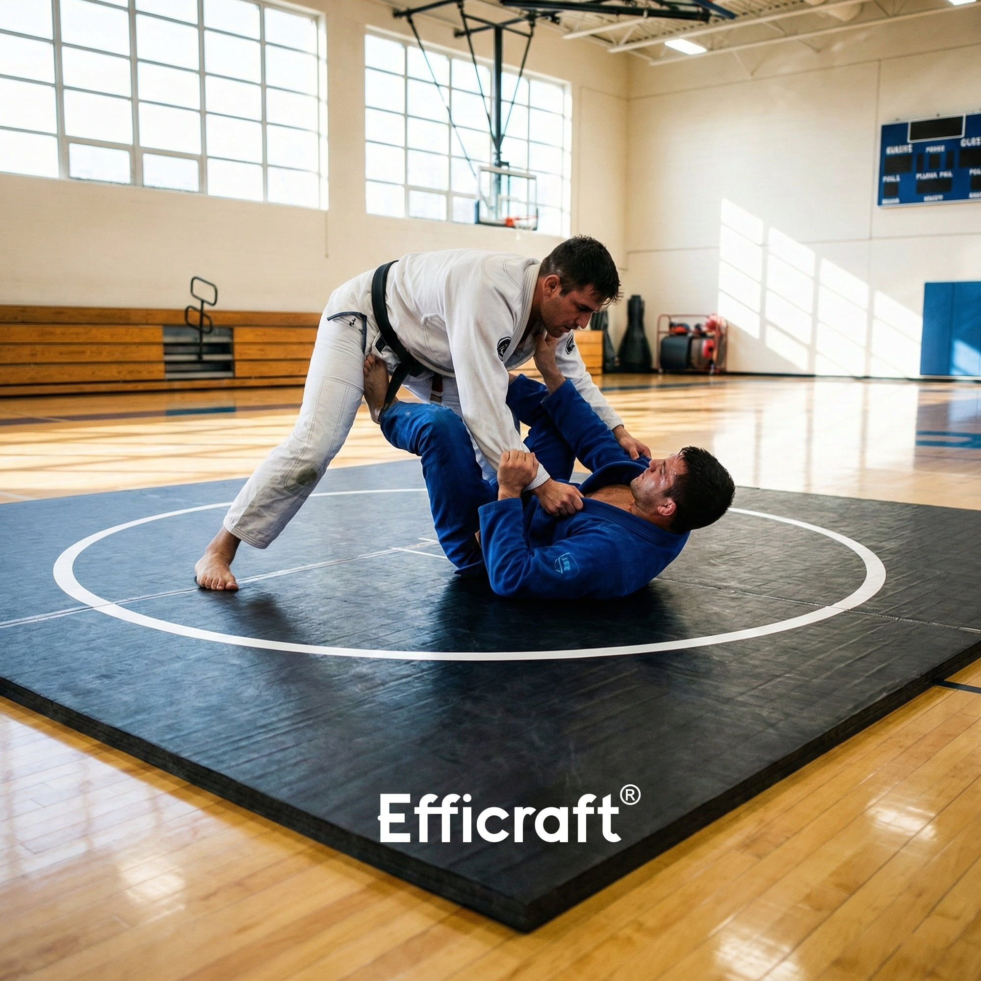 Flexi-Roll Wrestling Mat, Martial Arts Thick Mat for Home Gym Exercise ...