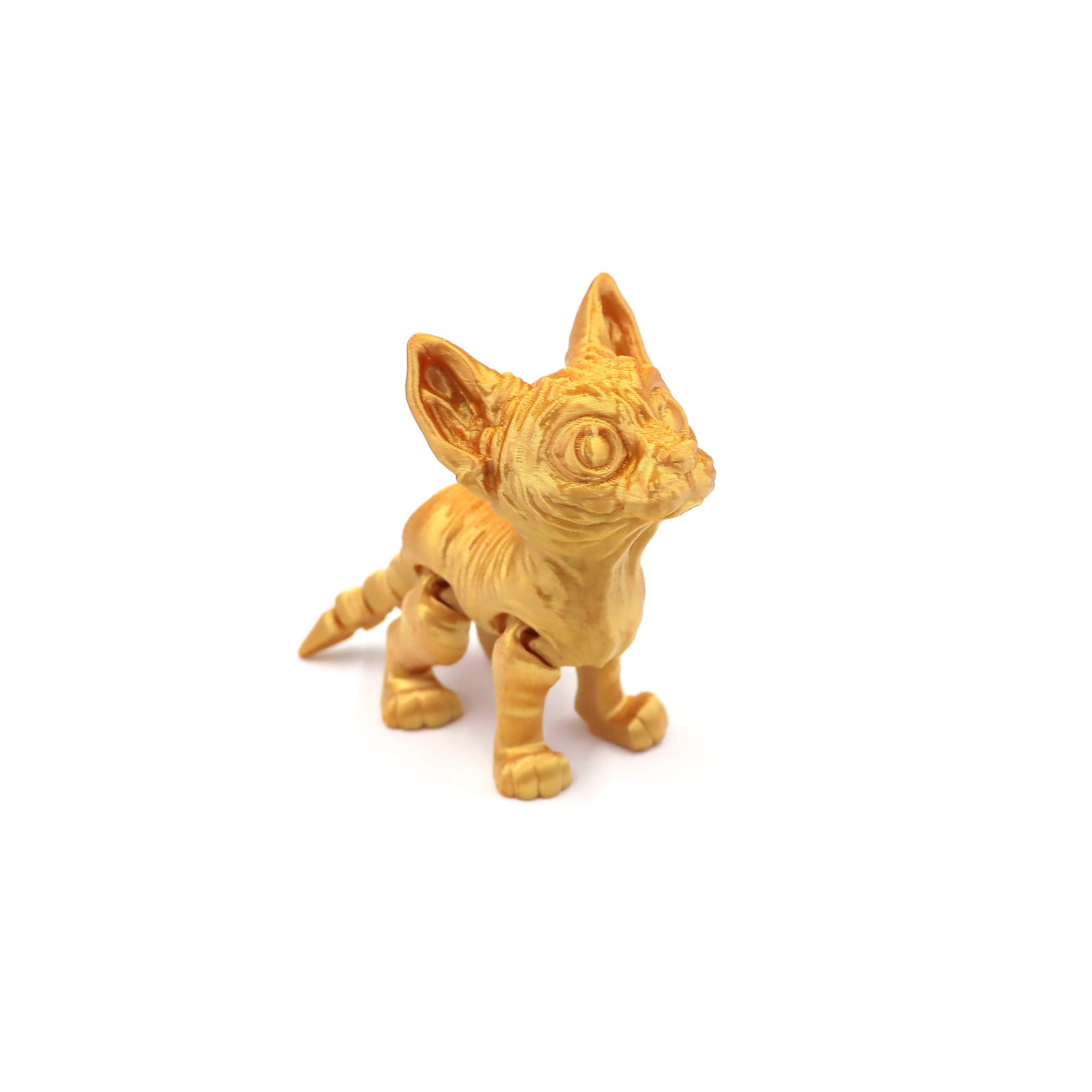 Flexi Sphynx Cat Print In Place Toy, 3D Printed Toy, Articulated Cat ...