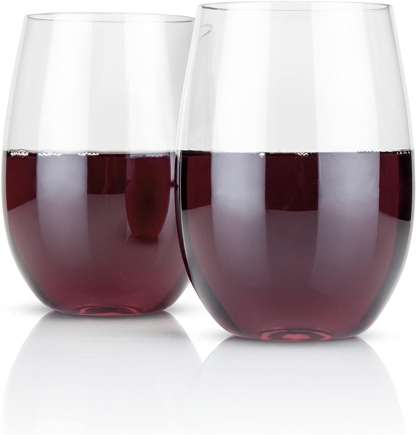 Flexi Stemless Wine Glass, Clear Plastic s, Stemless Flexible Wine ...