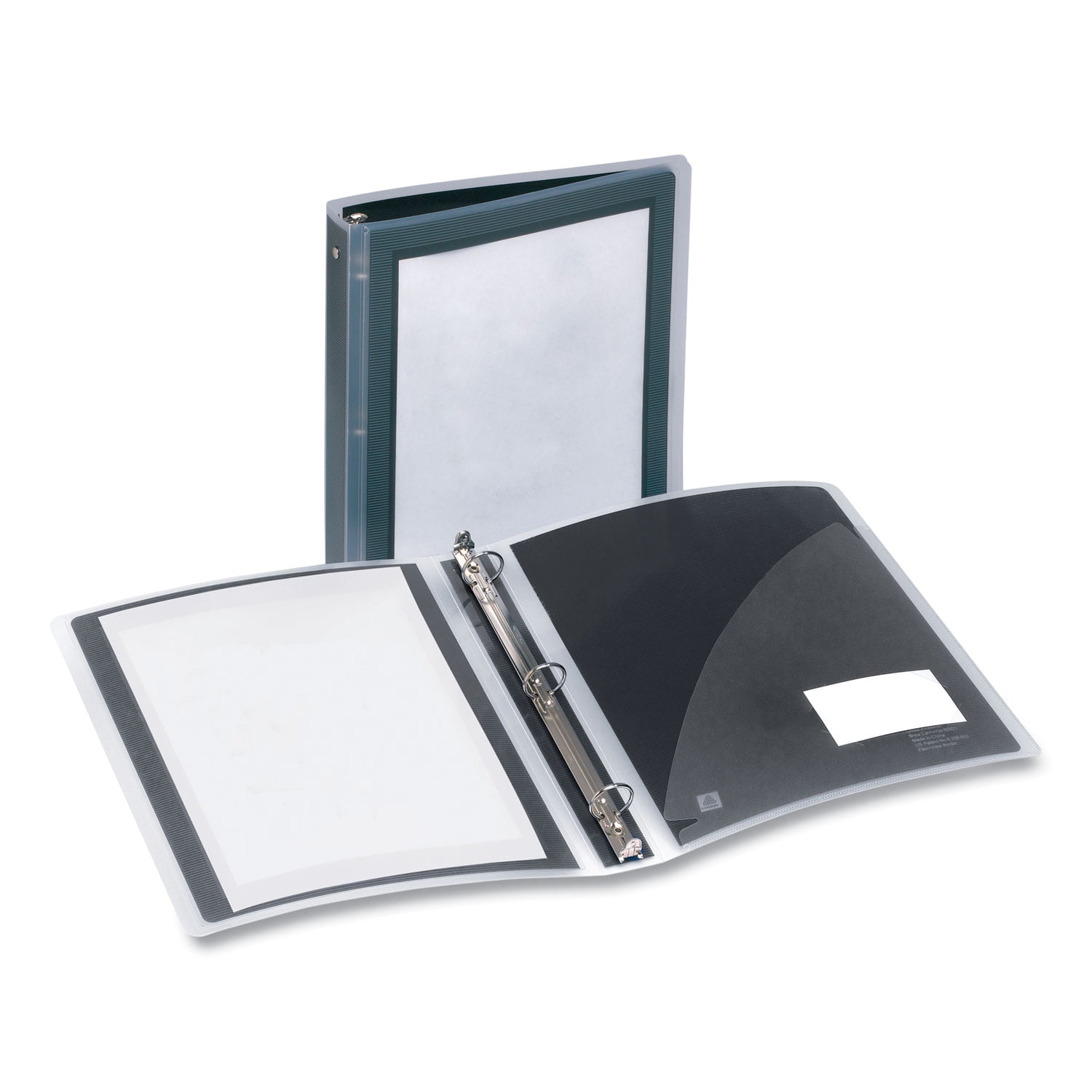 Flexi-View Binder With Round Rings, 3 Rings, 1.5" Capacity, 11 X 8.5 ...