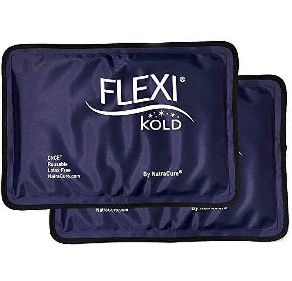 FlexiKold Gel Ice Pack (Half Size: 7.5" x 11.5") - Two (2) Reusable ...