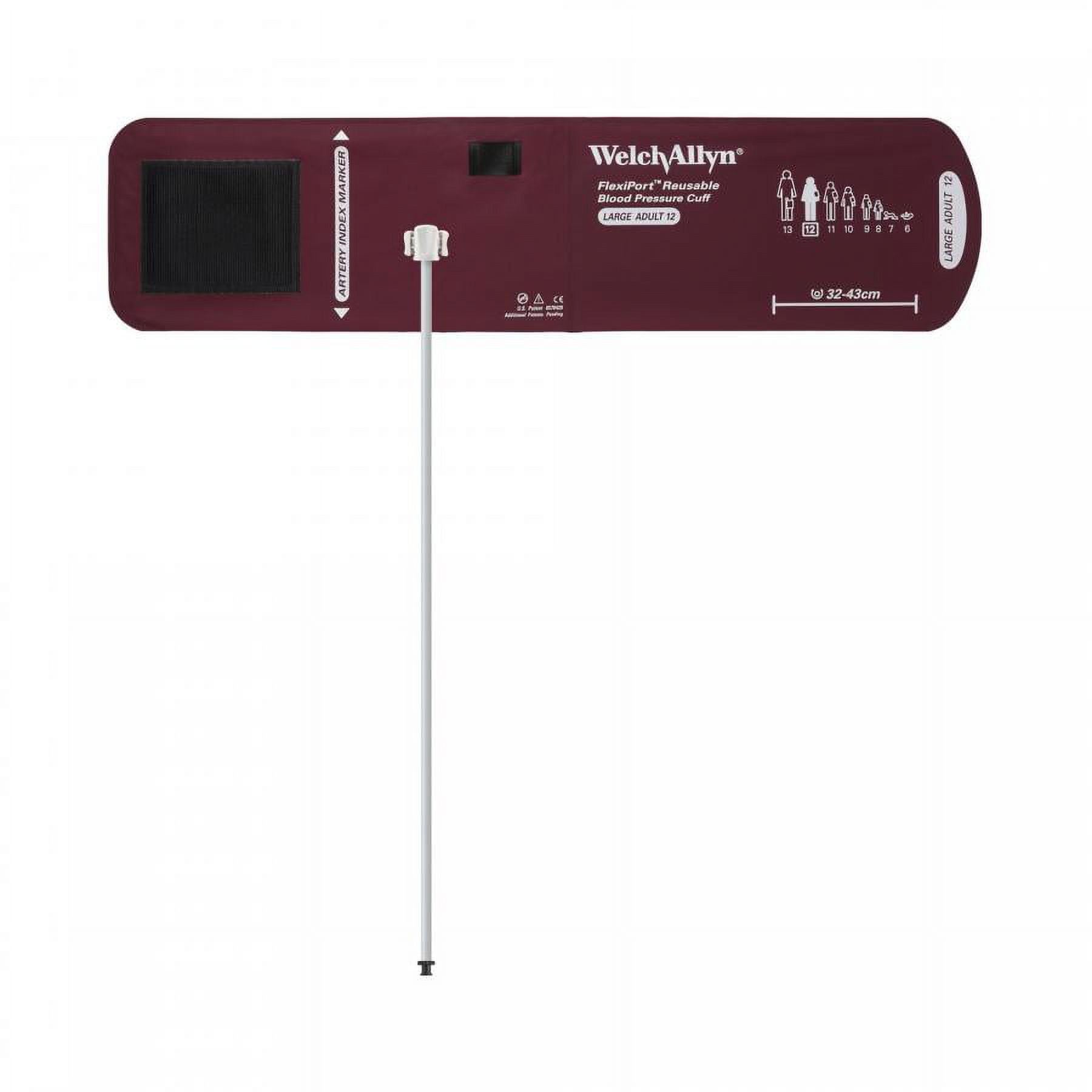 FlexiPort Blood Pressure Cuff, Adult Arm Size 12, 32 - 43 cm, Nylon ...