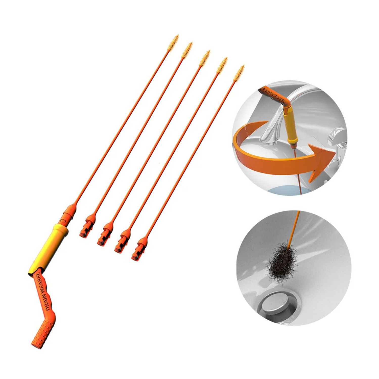 Drain Clog Remover, Drain Hair Removal Tool, Drain Hair Remover ...