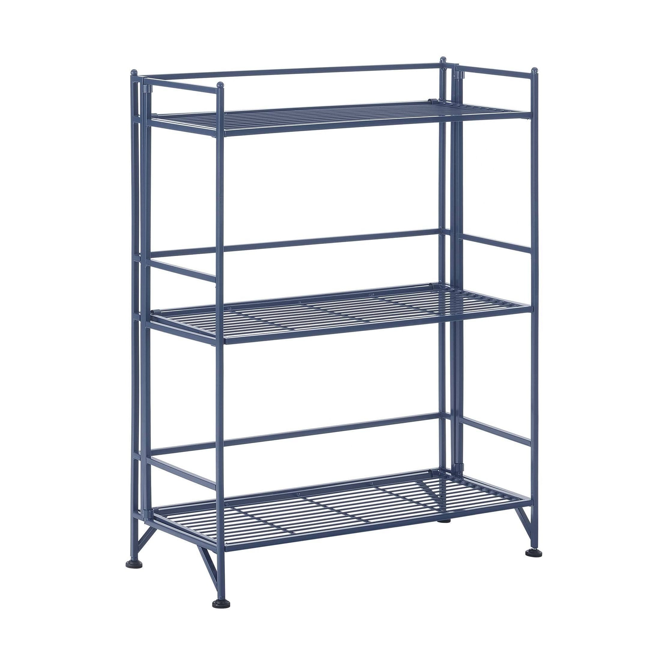 FlexiSpace 3-Tier Wide Foldable Metal Shelf - Walmart.com
