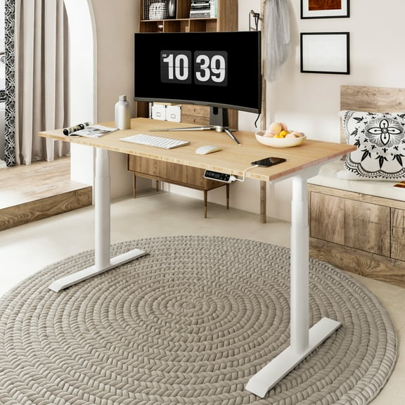 Flexispot 60"x30" Dual Motors 3-Stage Height Adjustable Standing Desk ...